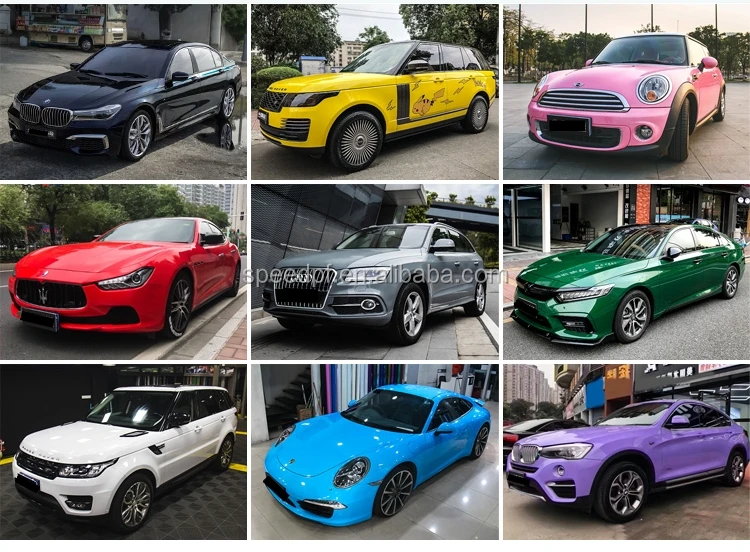 Premium PPF Sample Color Swatches Classical PET Vinyl Whole Series Wrap ...