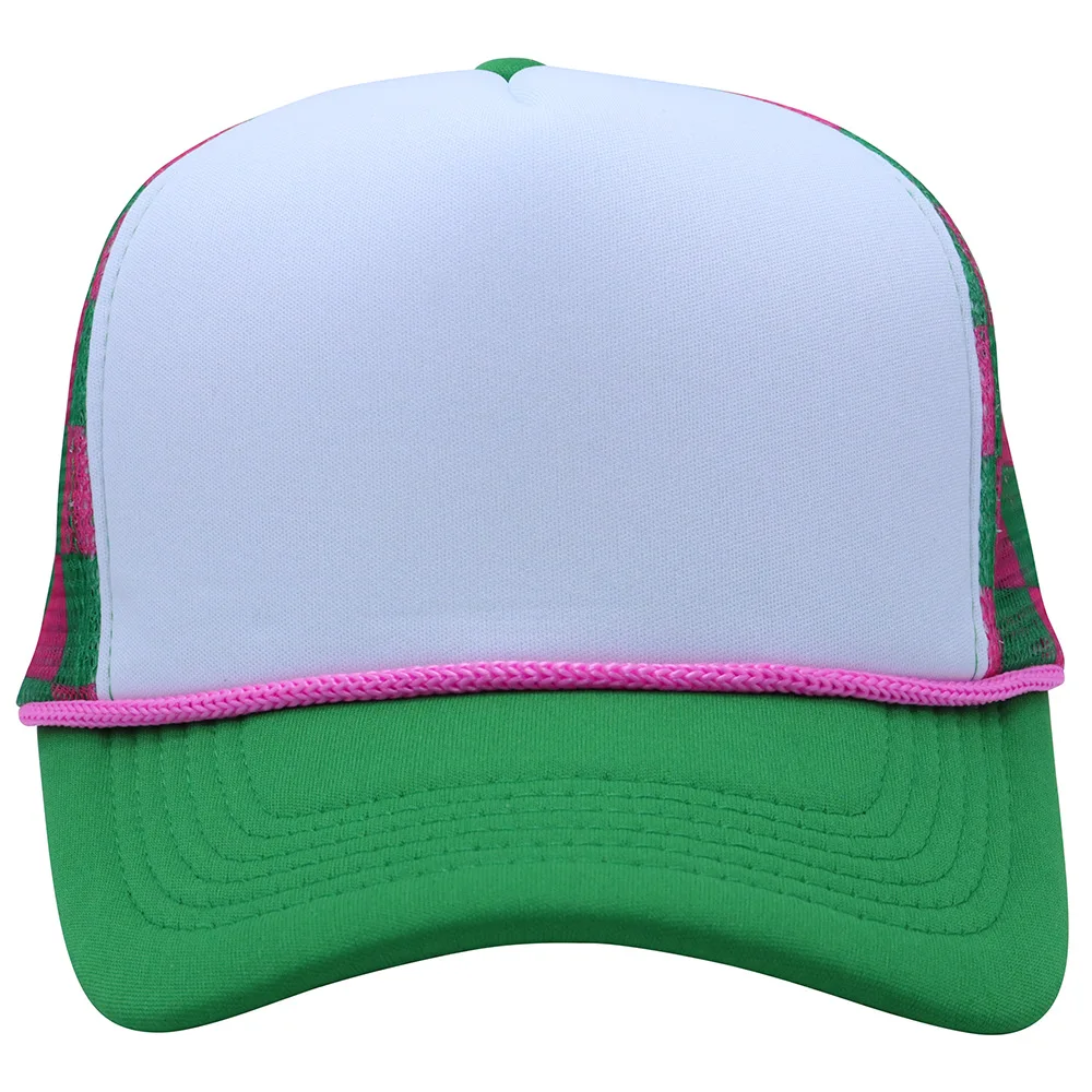 Hot Pink Trucker Hat with Leopard Mesh - Trendy Women's Cap