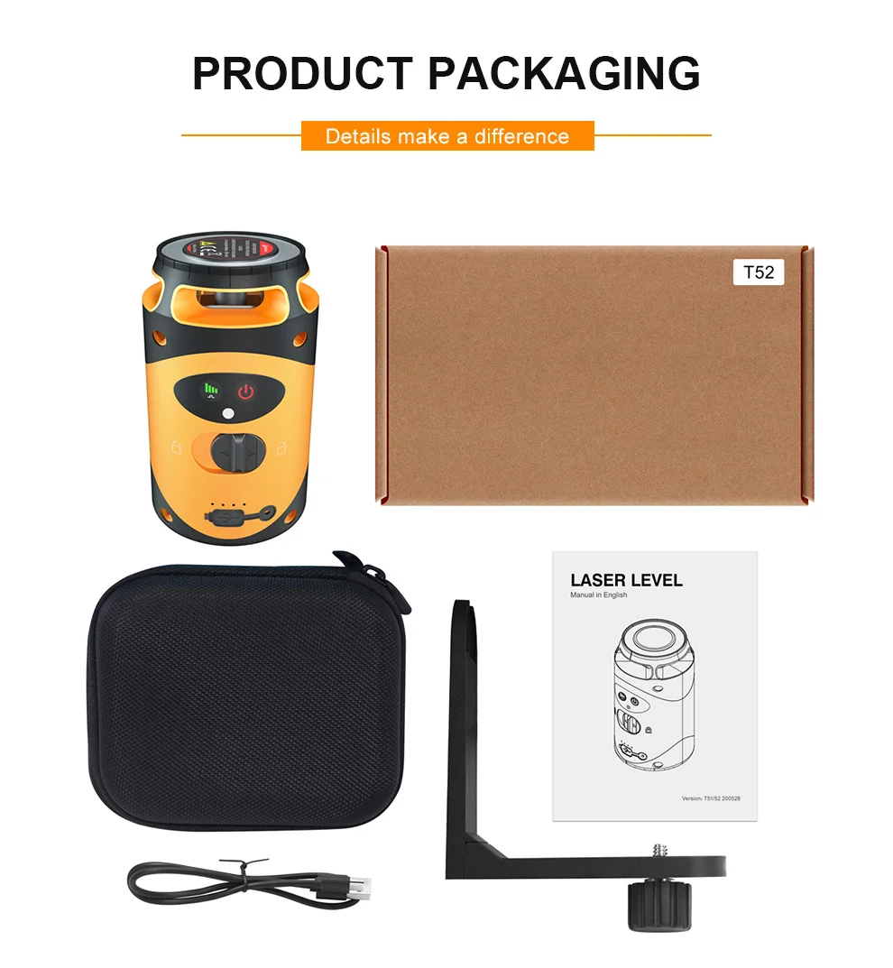 Factory Delivery Green Beam Self-leveling 360 Cross-line Laser Level ...