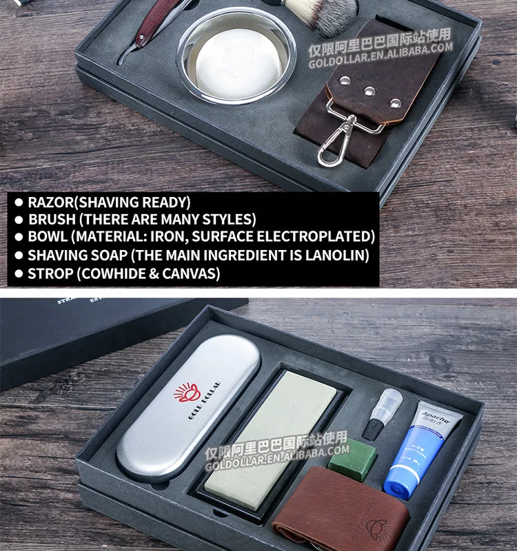 Gold Dollar Razor Suit Cut Shaving Throat Carbon Steel Barber Sharpen ...