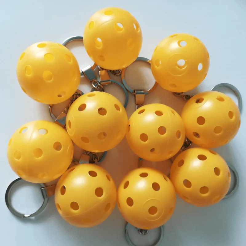 Custom Pickleball Bag Clip Keychain Charm Mini Pickleball - Buy Custom ...