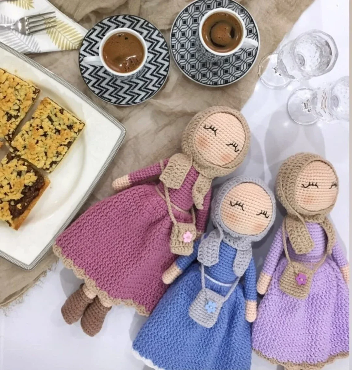 LEVIN Custom Islamic Doll - Amigurumi Crochet Muslim Thobe Kaftan Baby ...