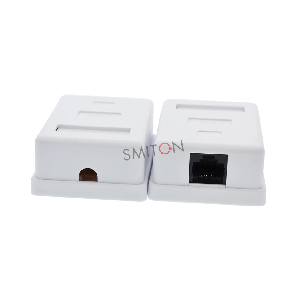 1 Port Utp Rj45 Cat5e Cat6 Keystone Jack Module Network Surface Mount ...
