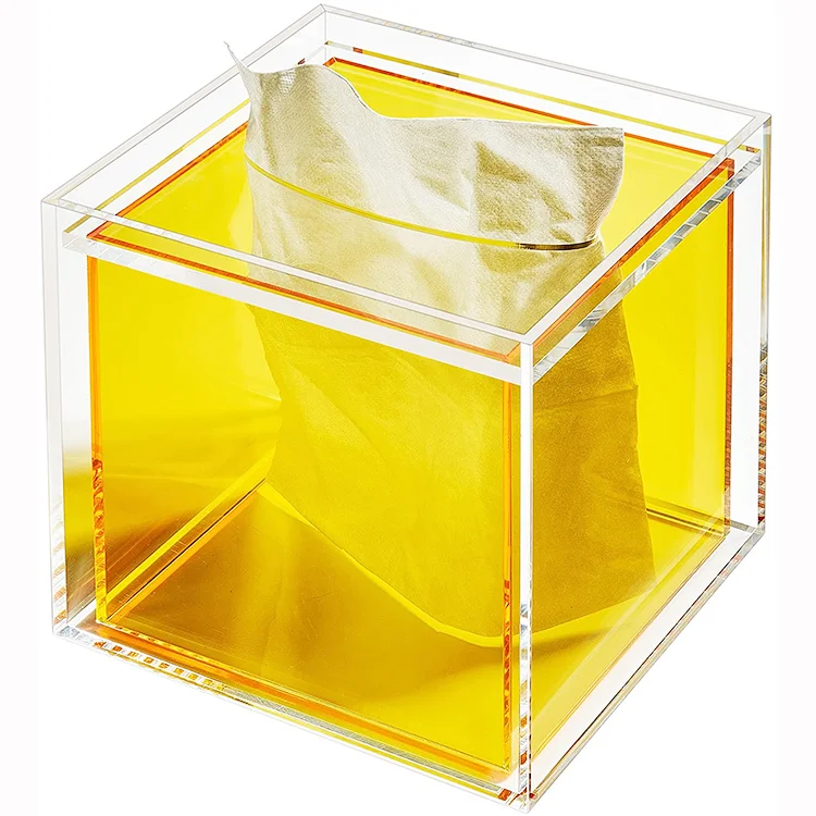 Clear Acrylic Tissue Organizer Acrylic Tissue Paper Rack Drawers ...