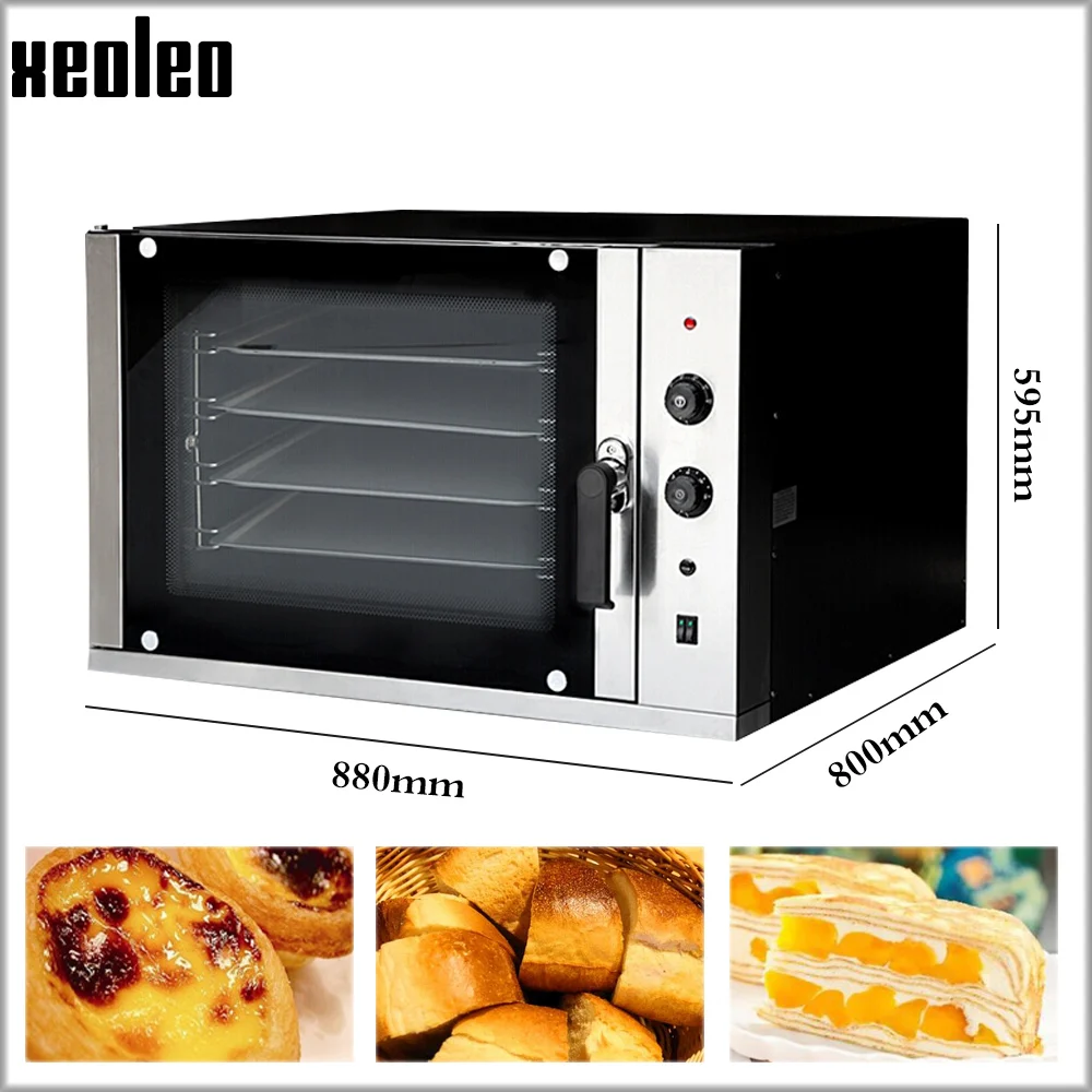 Xeoleo Commercial Four-layer Convection Oven 6000w Electric Baking Oven ...