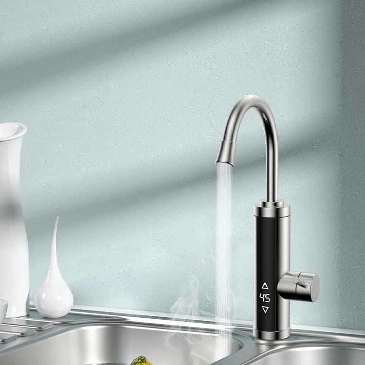 Sus 304 Kitchen Sink Mixer Tap Robinet Touch Instant Hot Water Faucet ...