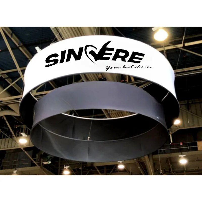 Custom Stretch Fabric Overhead Hanging Banner - Sincere