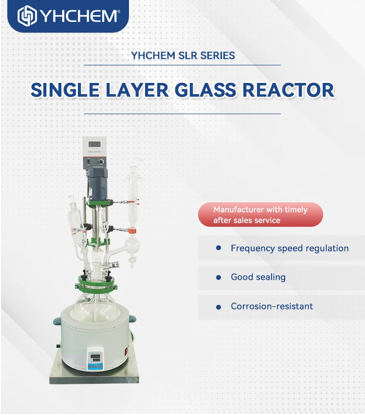 1L Polymerization Reactor - High Borosilicate Glass Lab Equipment
