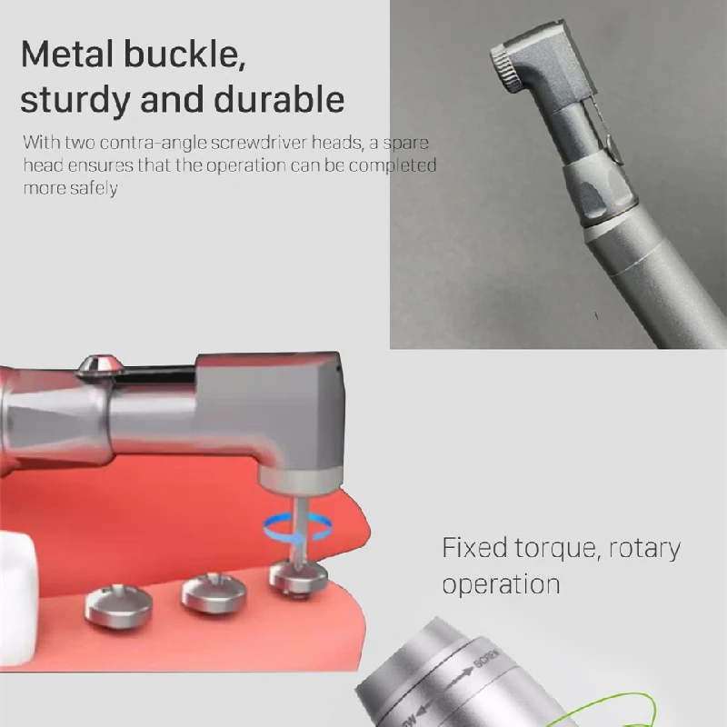 Universal Dental Implant Torque Wrench With 12 Driver Head Kit Hand ...