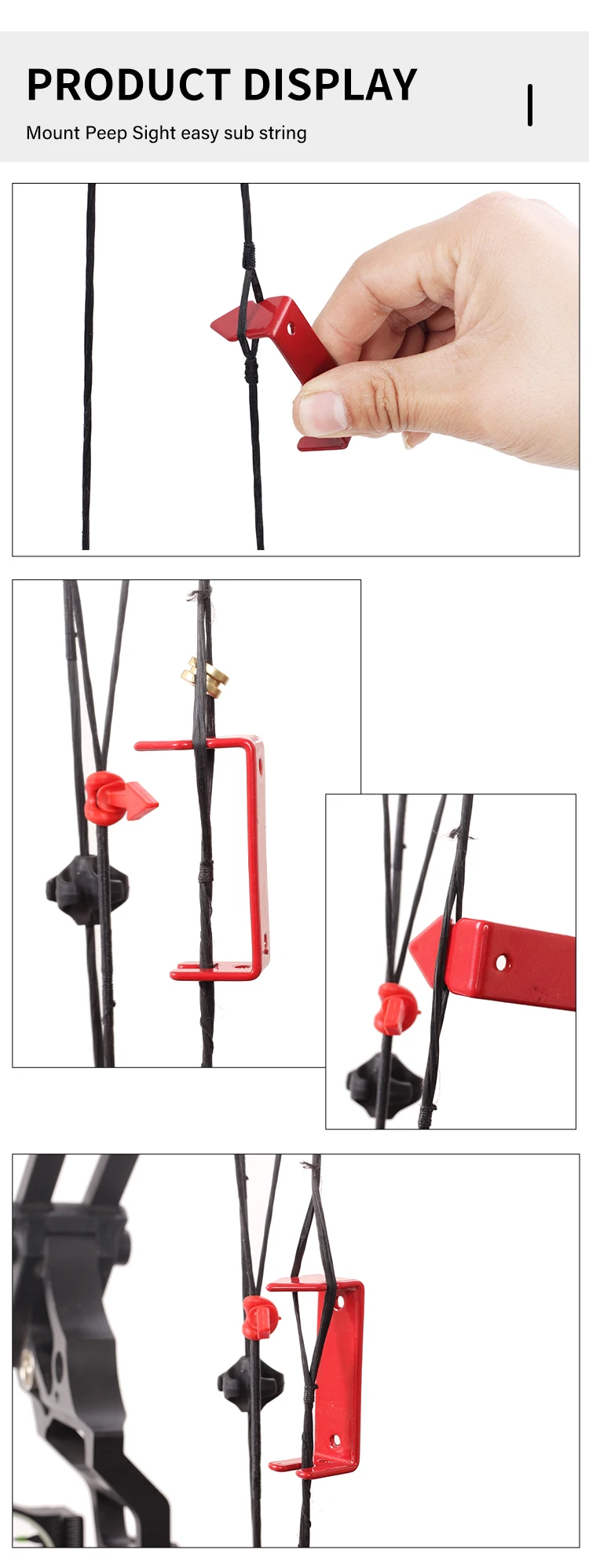 Spg Bow String Separator Archery Metal Compound Bow Peep Sight ...