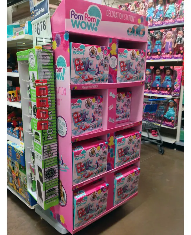 Custom Retail Pos Toy Store Kids Cardboard Floor Funko Pop Product Rack ...