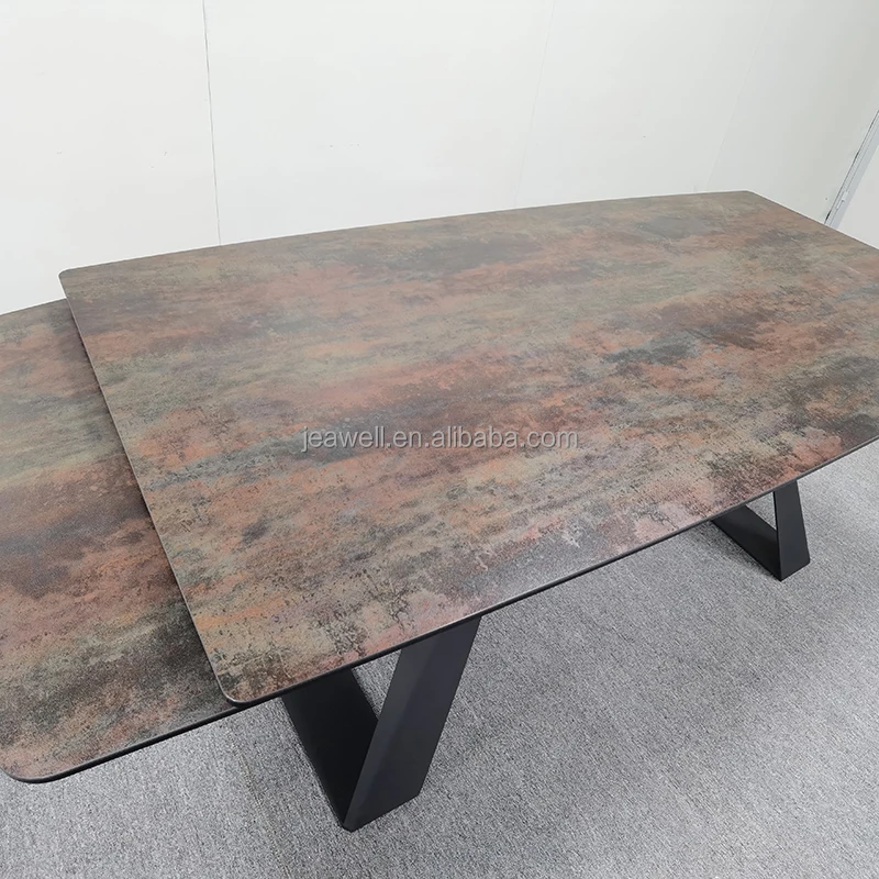 12mm Marble Ceramic Table Extendable Dimensions Can Reach 2200-2800mm ...