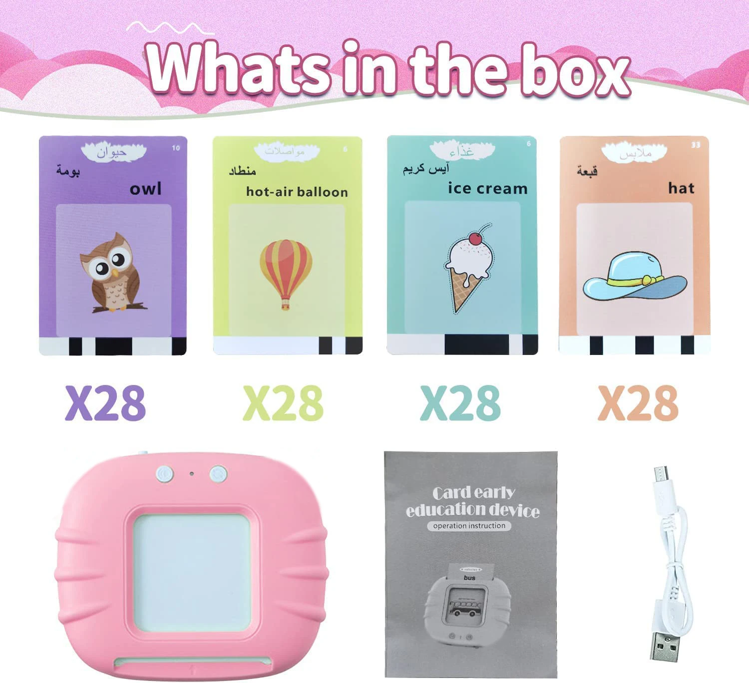 Custom Printing Flashcards - 510 Words for Kids Learning