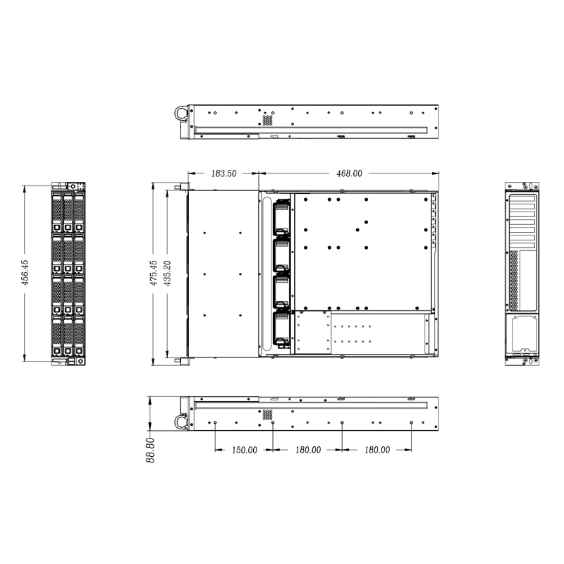 Ultra Rack 2U 8Bay Storage Server case| Alibaba.com