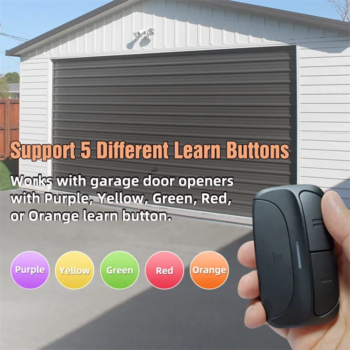 SM24-LT Garage Door Remote Control - 2 Buttons & Dip Switches