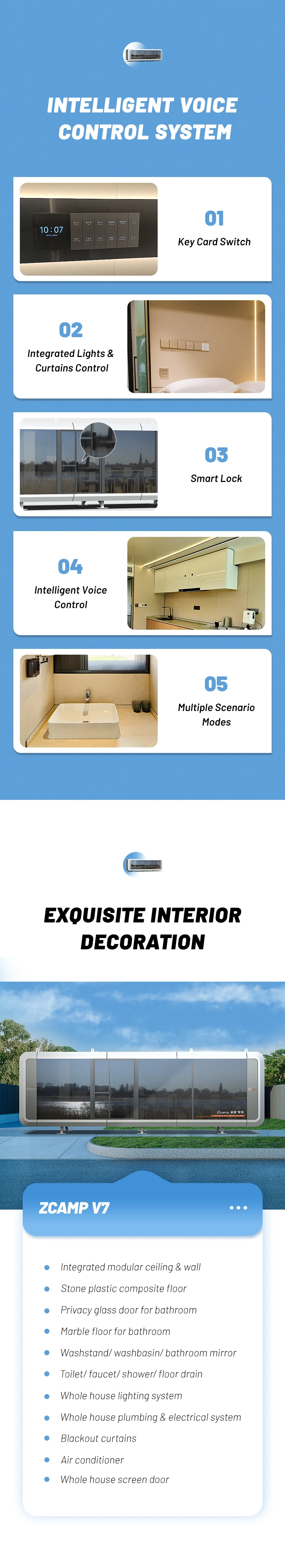 Zcamp V7 Prefab House Homes Prefab Houses Container Prefab Bahay ...