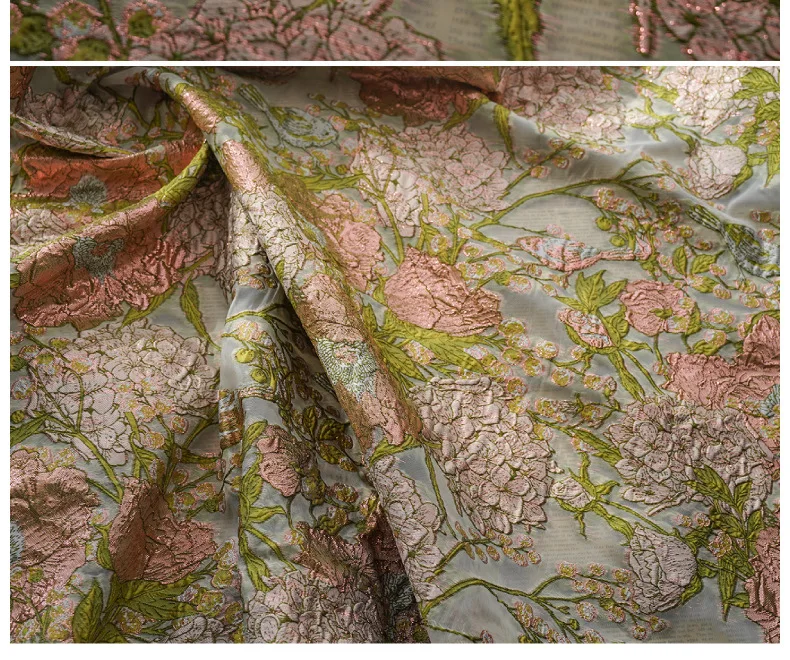 China New Textile Supplier Fashion 3D Embossed Sparrow Jacquard Fabric ...