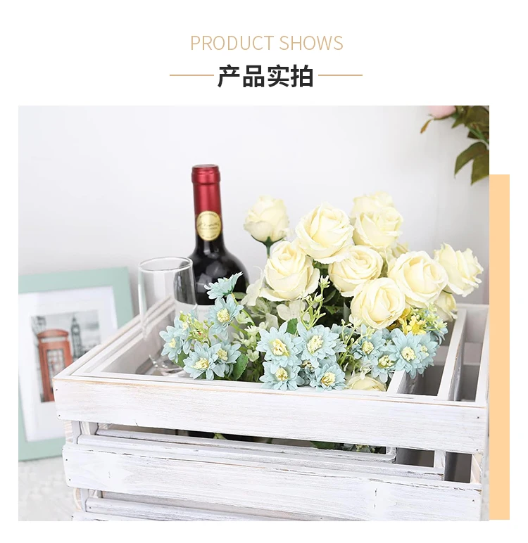 Wooden Crate Rustic Farmhouse Wooden Storage Box For Decorating ...