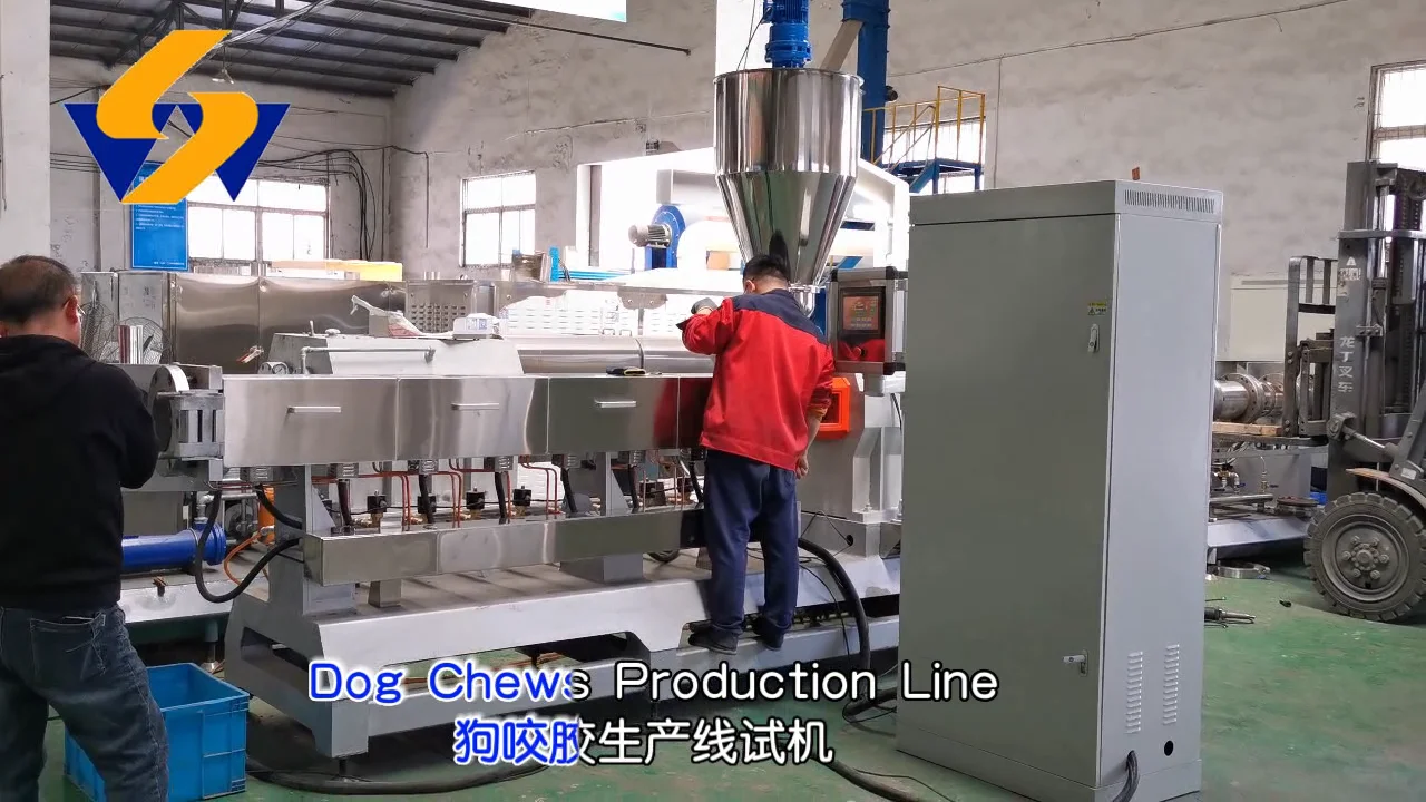 Fully Automatic Single Or Double Color Dog Pet Treats Chews Snack Food ...