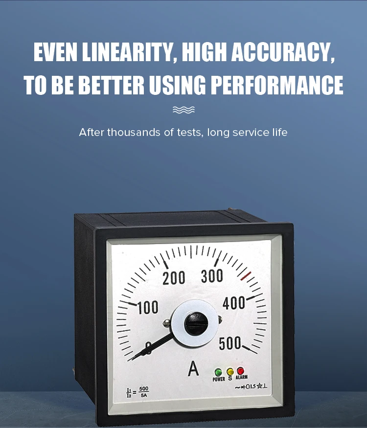 Excellent Quality Low Price 240 Degree AC Ampere Meter 100/5A 110*110mm ...