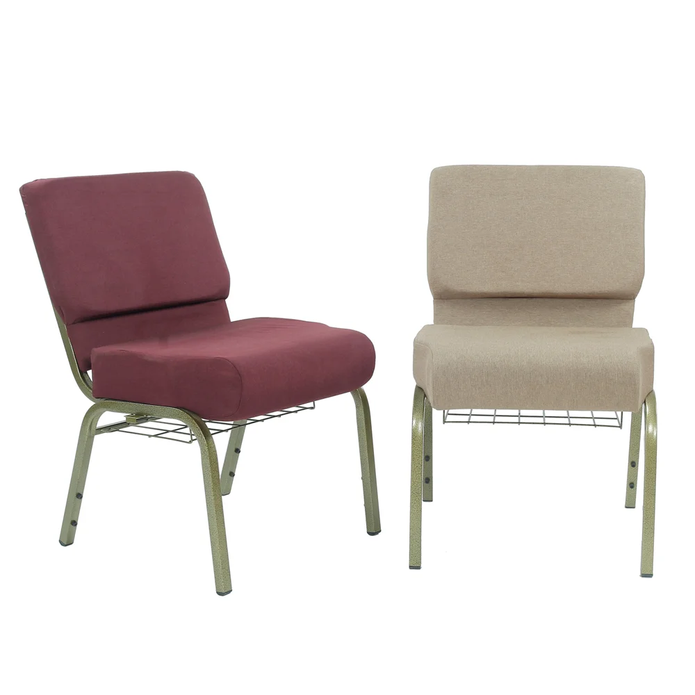 New Design Custom Colors Metal Frame Book Racks Fabric Cushion Church ...