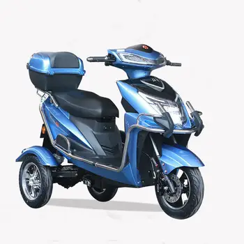Electric Scooter Tricycle Three Wheel Low Speed Safty With Seats For ...