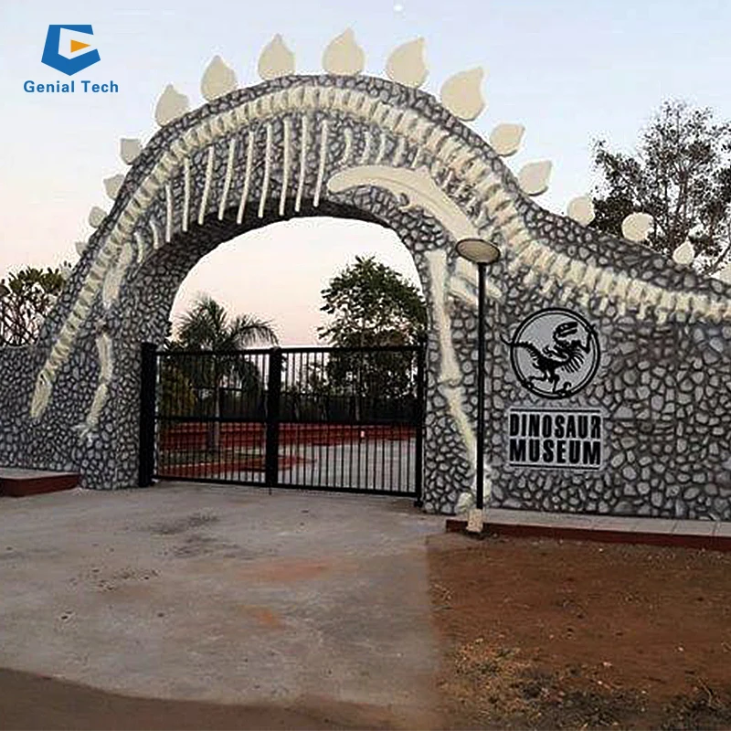 Taman Hiburan dinosaurus gerbang khusus gerbang dinosaurus Jurassic ...