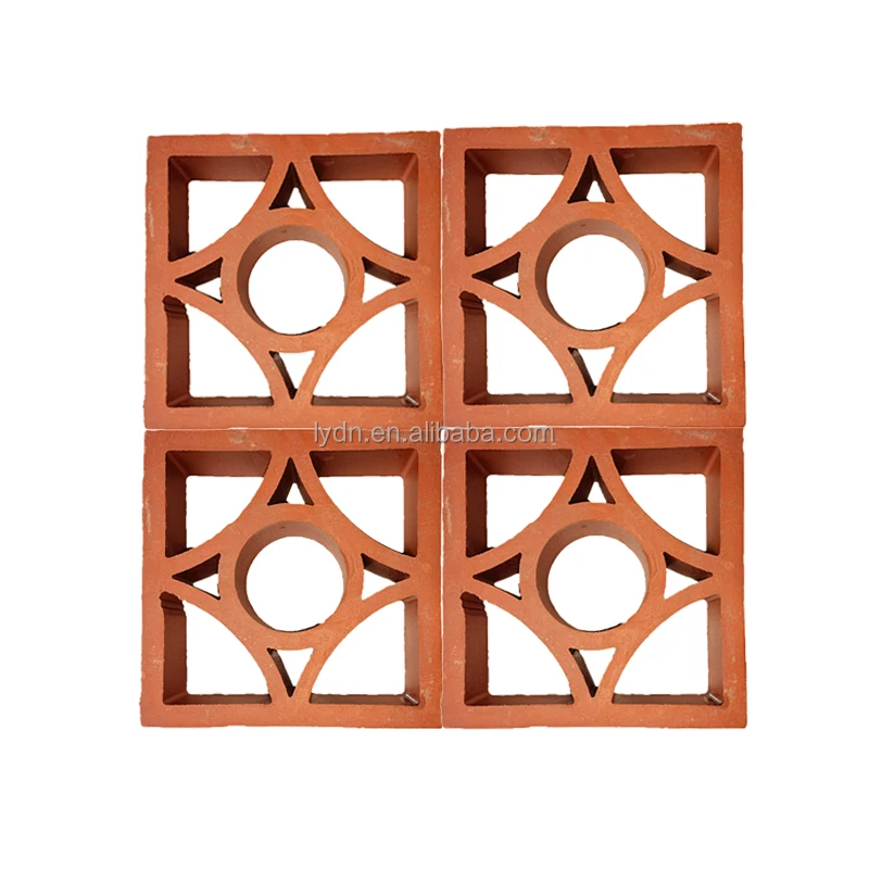 Terracotta Breeze Block Architecture Wall Decorative Clay Lattice Bricks