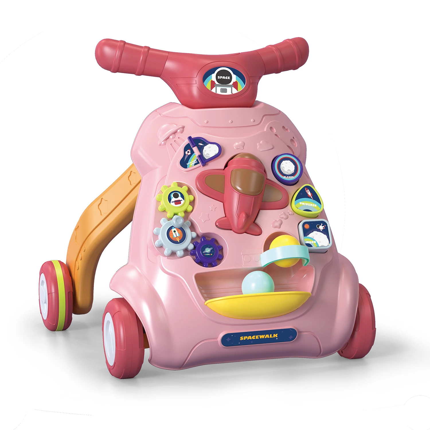 Oem Musical Twin Baby Trolly Walker Cheap Fashionable Baby Learning ...