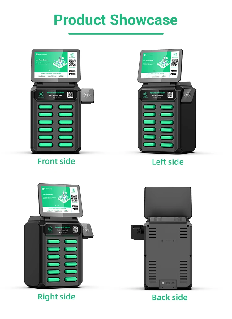 Mobile Cell Phone Charging Station Shared Power Bank With Screen And ...
