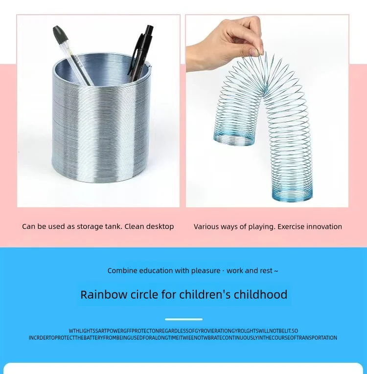 Kids Toys Custom Logo Colorful Color Magic Rainbow Big Steel Metal ...