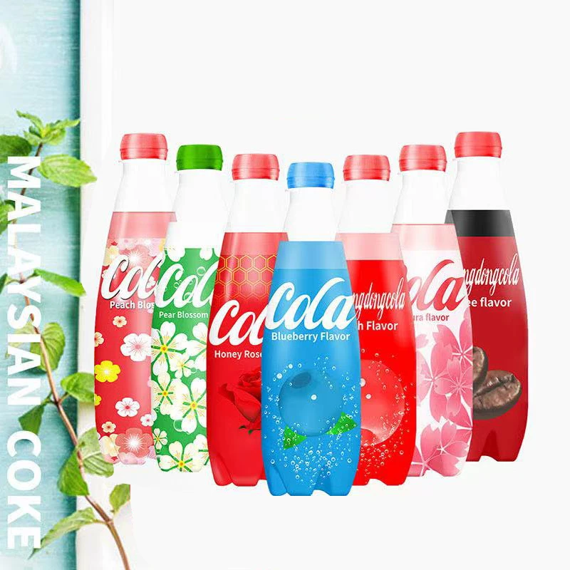 Malaysia Cola Soft Drink 400ml Blueberry Peach Flavor Cola Carbonated ...