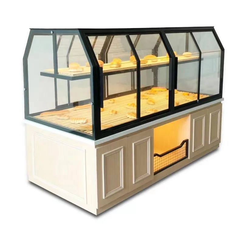 Customized bakery showcase cabinet modern bakery display cabinet bread ...