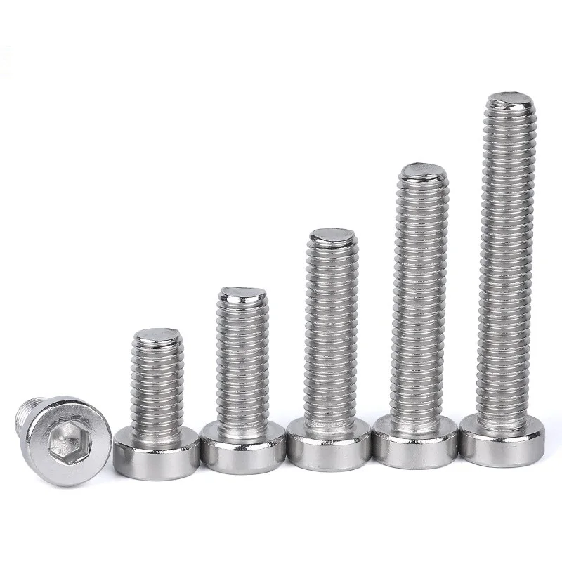 Din912 Hex Socket Head Machine Screw High-strength Grade 12.9 Cylindrical Head Knurled Cup Head ...