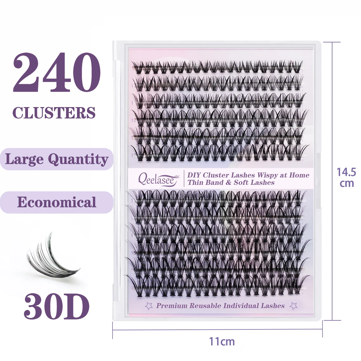 Self Grafting Diy Cluster Lashes Segment Cluster Lashes Extra Fluffy ...