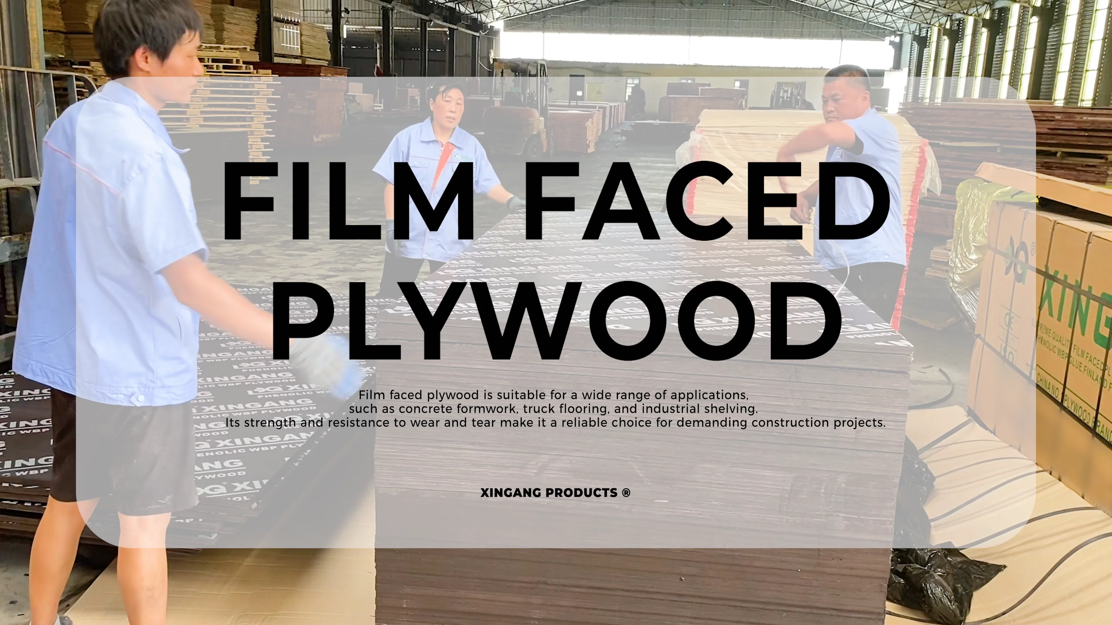 18*1220*2440mm Formwork Slab Concrete Form Plywood Film Faced Plywood ...