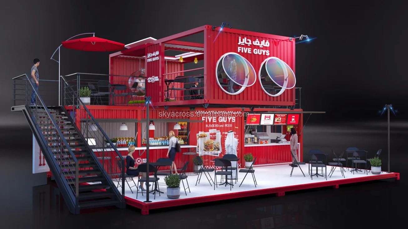 Prefabricated Cargo Shop - Mobile Modular Restaurant