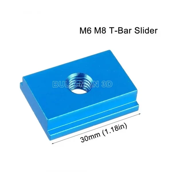 Aluminum M6/M8 T-Track Slider Sliding T-Nut for Woodworking