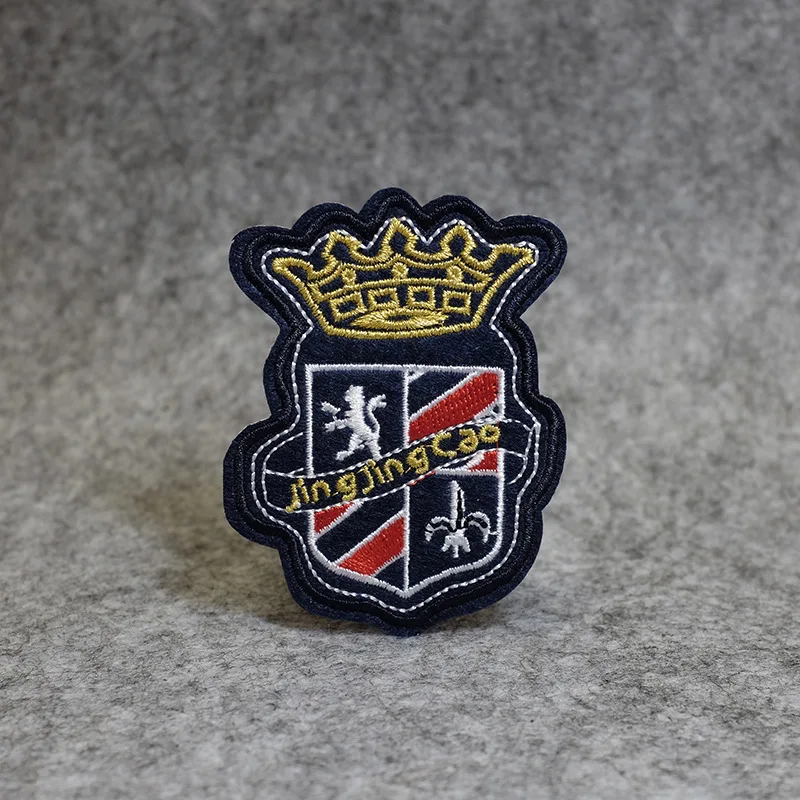Factory Customized High Quality Embroidered Badges 3d Hook Embroidered ...