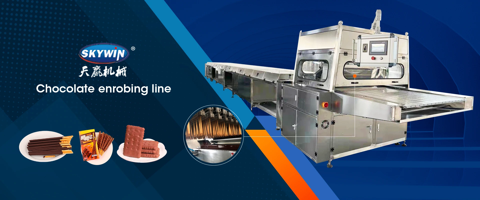 Automatic Chocolate Stick Biscuit Making Machine Dipping Machine ...