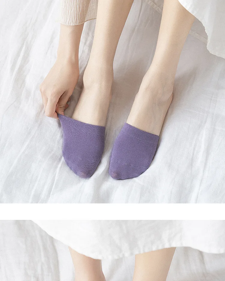 Summer New Design Half Sock Thick Breathable Cotton Anti-slip Socks ...
