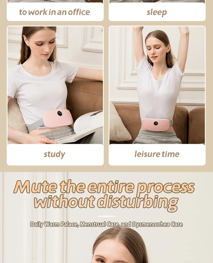 Portable Wireless Electric Menstrual Belly Waist Massager