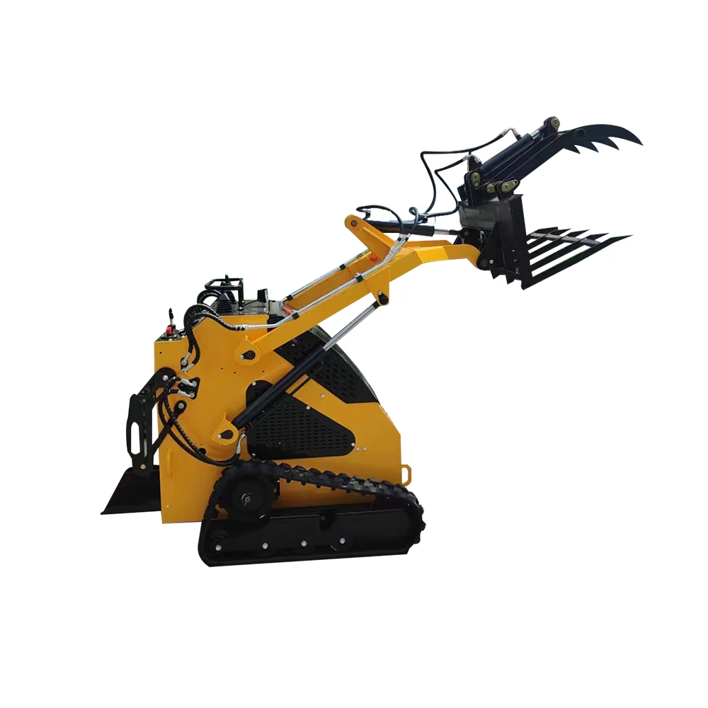 Walk Behind Crawler Mini Skid Steer Loader Telescopic Crawler 4 In 1 ...