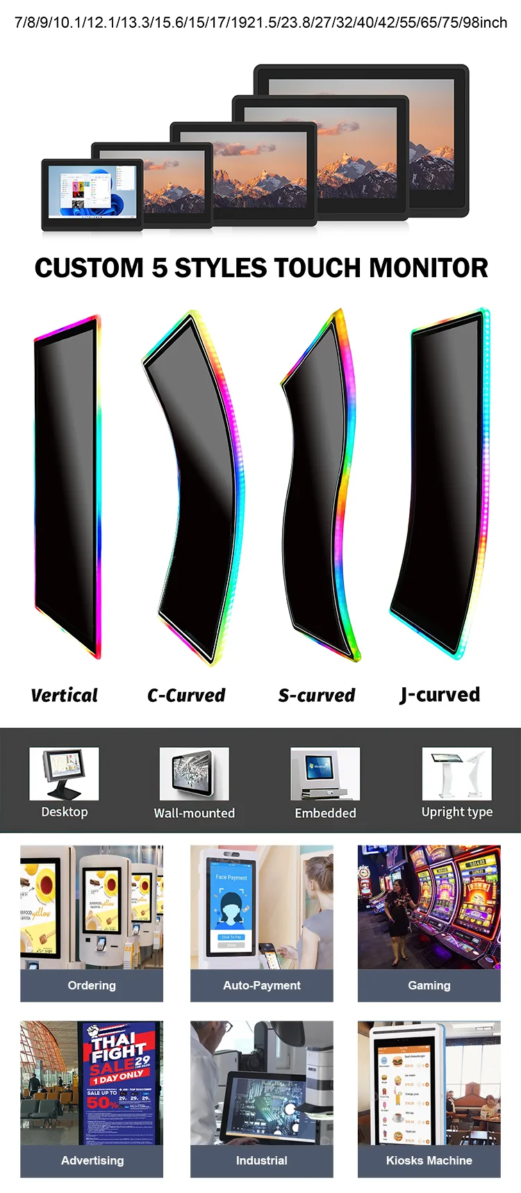 Wintouch Marine Displays - IP67 Waterproof Touch Screens