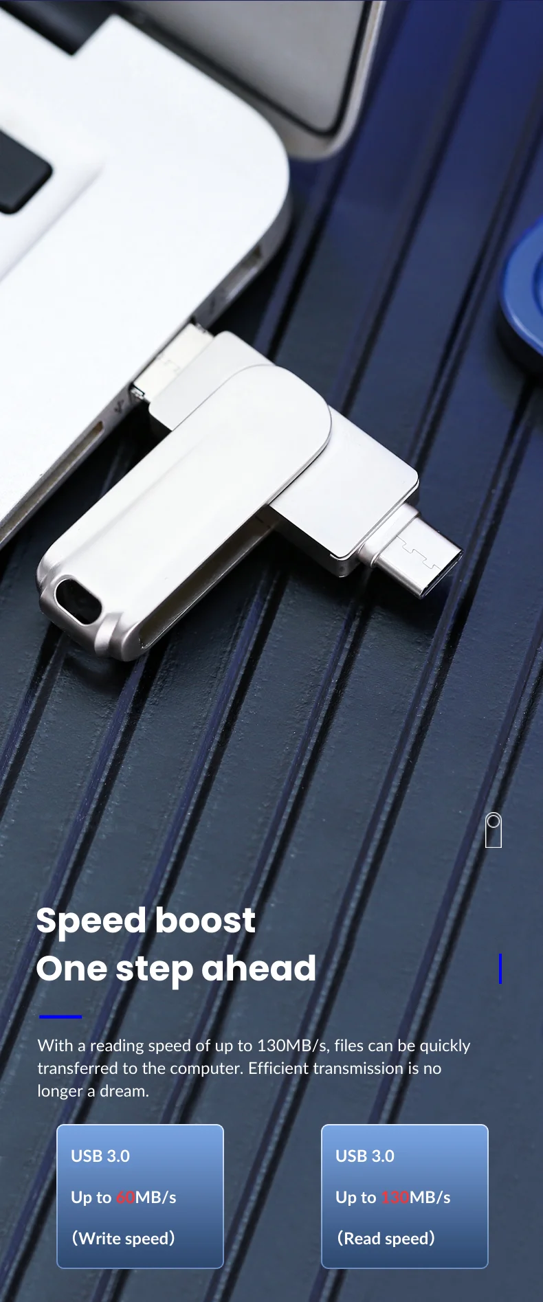 4 in 1 USB Flash Drive - Large Capacity & Multiple Interfaces