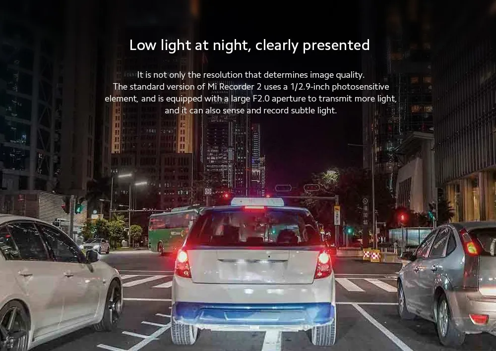Xiaomi 130 Degree Wide-Angle Night Vision Driving Recorder