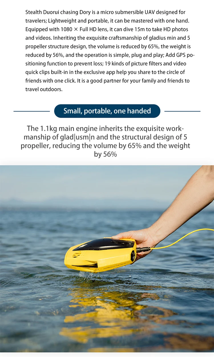 In-stock CHASING DORY Underwater Drone - Explore & Capture
