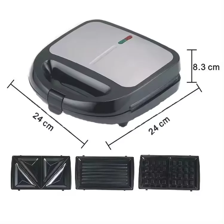 Electrical Multi-function Breakfast Maker 3 In 1 Detachable Grill ...