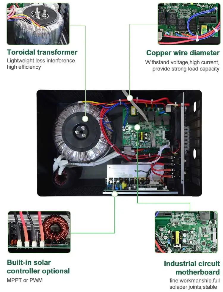 Split Phase Pure Sine Wave Inverter - 3kw Home off Grid