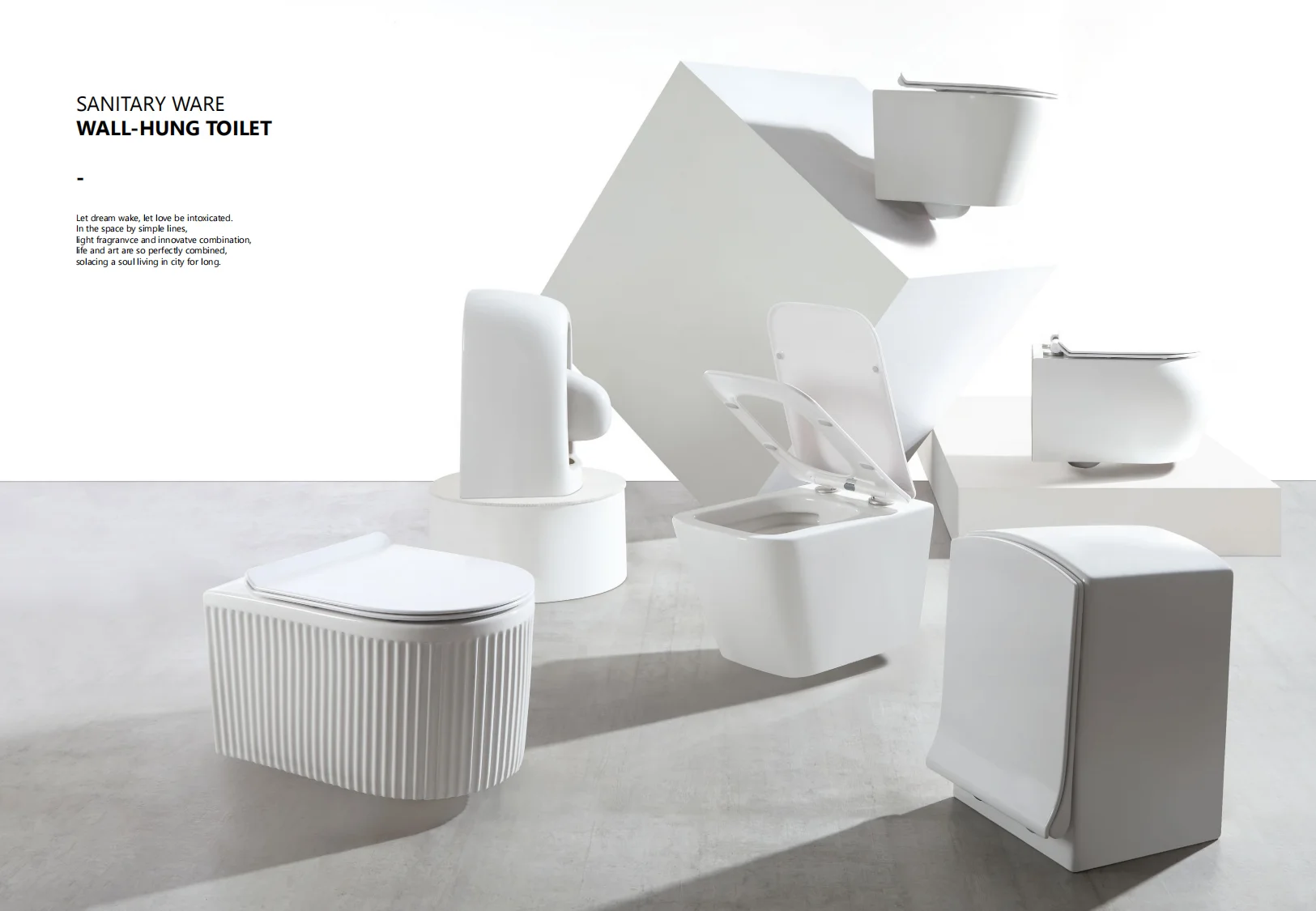 TAME TM3006-B-EP1 Luxury Golden Wall Mounted Bidet Bathroom WC Modern ...